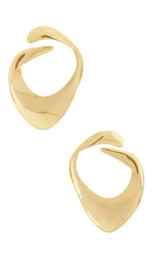 Cult Gaia Lola Earrings - Shiny Brass