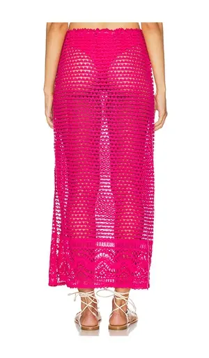 Agua Bendita X Plum Maxi Skirt