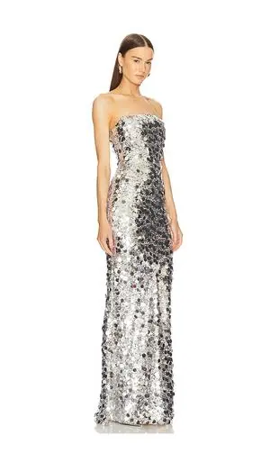 BRONX BANCO Farah Strapless Gown