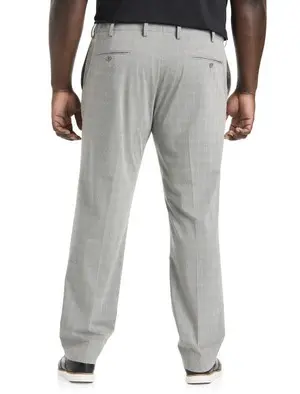 OAK HILL BY DXL Plaid Dress Pants With Waist-relaxer