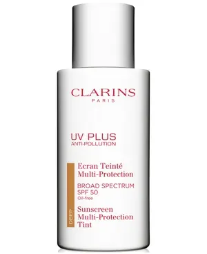 Clarins Uv Plus Anti-pollution Tinted Face Sunscreen Spf 50 - Deep