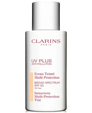Clarins Uv Plus Anti-pollution Tinted Face Sunscreen Spf 50 - Light