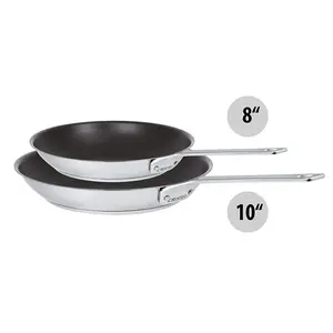 CRISTEL 1826 Collection 2 Pc Nonstick Frypan Set - No Color