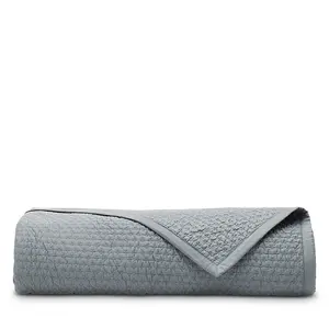BOLL & BRANCH Signature Textured Stitch Quilt, King California King - Bluestone