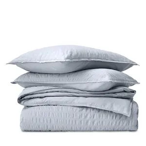 BOLL & BRANCH Relaxed Seersucker Duvet Set - Hydrangea