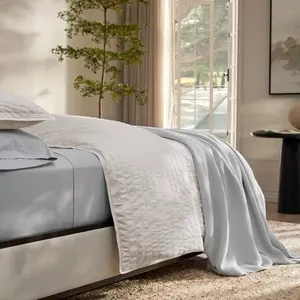 BOLL & BRANCH Relaxed Seersucker Duvet Set - White