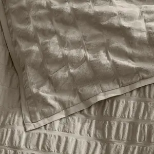 BOLL & BRANCH Relaxed Seersucker Duvet Set, /cal - Oak