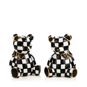 MACKENZIE-CHILDS Courtly Bear Salt & Pepper Set Exclusive