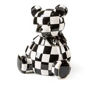 MACKENZIE-CHILDS Courtly Bear Cookie Jar - No Color