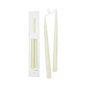 APOTHEKE 13 Taper Candles, Set Of 2 - Ivory