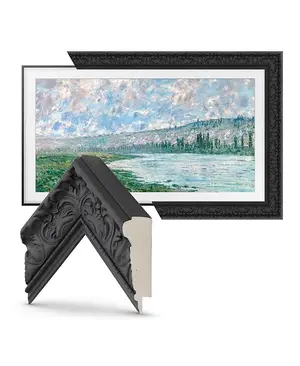 DECO TV FRAMES 85 Customizable Frame For Samsung The Frame Tv 2021-2025 Tuscan Matte Black