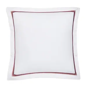 AMALIA HOME COLLECTION Douro Euro Sham - White/pink