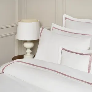 AMALIA HOME COLLECTION Douro Boudoir Sham - White/pink