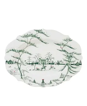 JULISKA Country Estate Winter Frolic 18 Platter - Evergreen