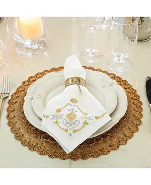 JULISKA Heidi Embroidered Napkin