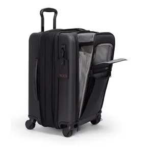 Tumi Alpha International Expandable Carry On Spinner Suitcase - Black