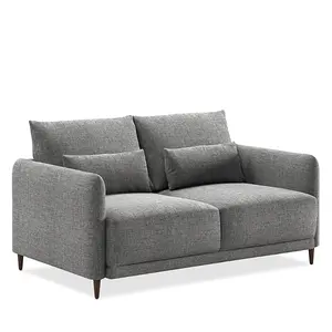 LUONTO Haven Loveseat Sleeper, Queen - Timberwolf- Atlantic