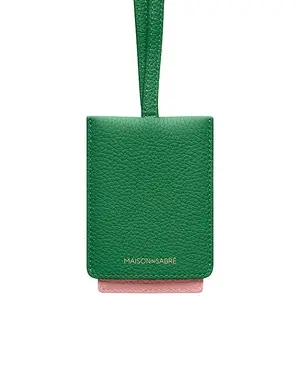 MAISON DE SABRE Leather Id Lanyard - Emerald Green