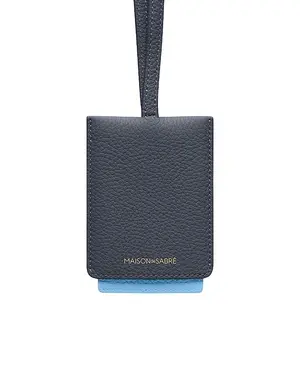 MAISON DE SABRE Leather Id Lanyard - Graphite Sky