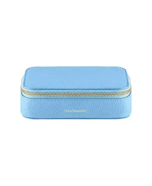 MAISON DE SABRE Leather Jewelry Case - Sky Blue