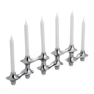 NAMBE Cortina Hinged Candelabra - Silver