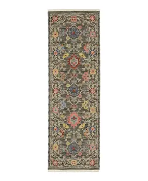 ORIENTAL WEAVERS Lucca 093k1 Runner Area Rug, 2' X 6 - Grey