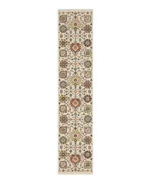 ORIENTAL WEAVERS Lucca 8111w Runner Area Rug, 2'6 X 12 - Ivory