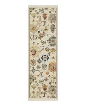 ORIENTAL WEAVERS Lucca 5507w Runner Area Rug, 2' X 6 - Ivory