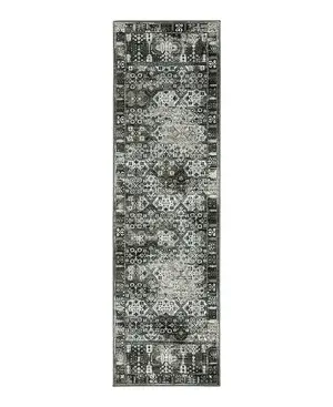 ORIENTAL WEAVERS Gemini 070n2 Runner Area Rug, 2'3 X 7'6 - Charcoal