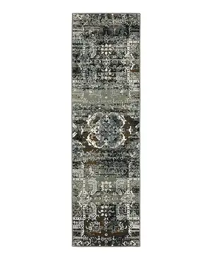ORIENTAL WEAVERS Gemini 2060v Runner Area Rug, 2'3 X 7'6 - Charcoal
