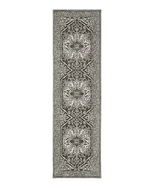 ORIENTAL WEAVERS Intrigue Int04 Runner Area Rug, 2'3 X 7'6 - Grey