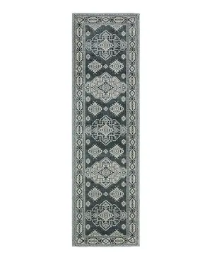 ORIENTAL WEAVERS Intrigue Int05 Runner Area Rug, 2'3 X 7'6 - Blue