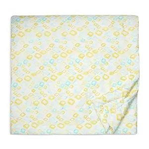 SFERRA Geometrico Quilt, Twin - Aqua