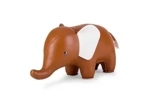 ZUNY Elephant Giant Decorative Object - Tan + White