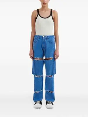 Marni Cut-out Straight Leg Jeans