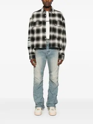 B1ARCHIVE Logo-patch Plaid Shirt