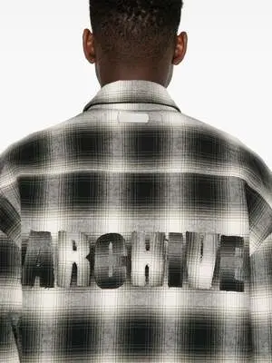 B1ARCHIVE Logo-patch Plaid Shirt