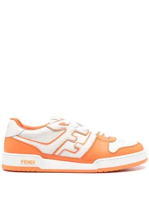 Fendi Match Leather Sneakers