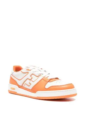 Fendi Match Leather Sneakers