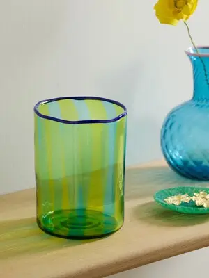 La DoubleJ Torretta Striped Murano Glass Vase