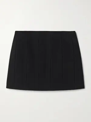 Khaite Meelar Paneled Woven Mini Skirt