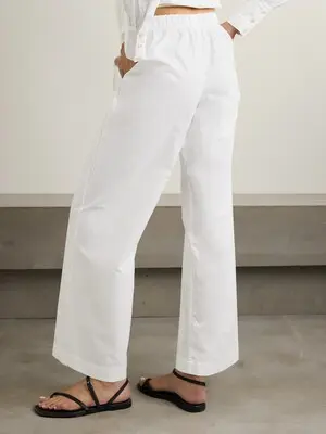 Eterne Cotton-poplin Wide-leg Trousers