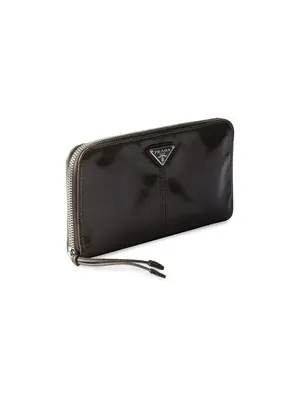 Prada Leather Wallet - Brown