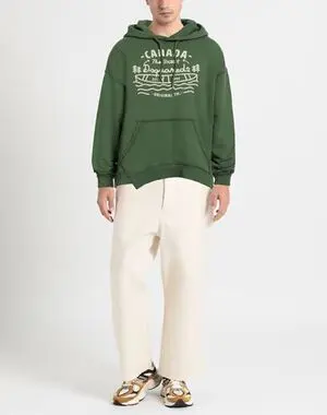 Dsquared2 Cotton Hoodie With Graphic Print - Green