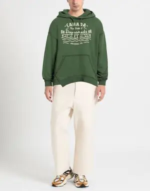 Dsquared2 Cotton Hoodie With Graphic Print - Green