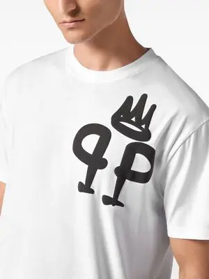 Philipp Plein King Plein Cotton T-shirt - White