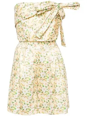 SAIID KOBEISY Mikado Floral Print Set - Yellow