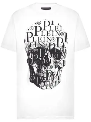 Philipp Plein Skull-print Cotton T-shirt - White