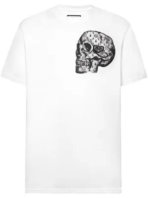 Philipp Plein Skull-print Cotton T-shirt - White