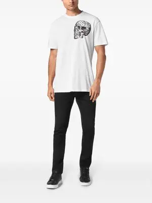 Philipp Plein Skull-print Cotton T-shirt - White